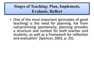stages of teaching | PPTX