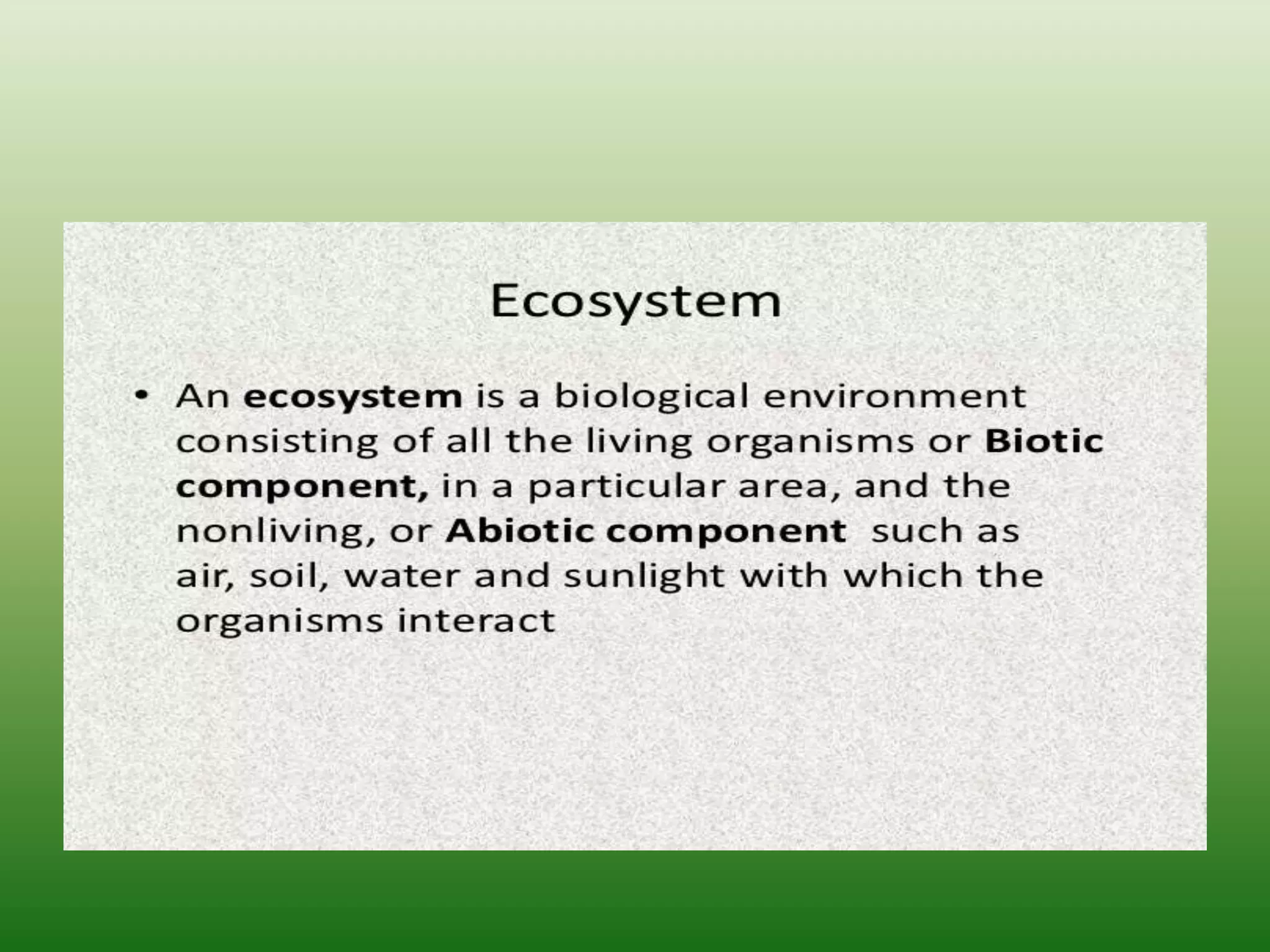 Eco system power point presentation | PPTX