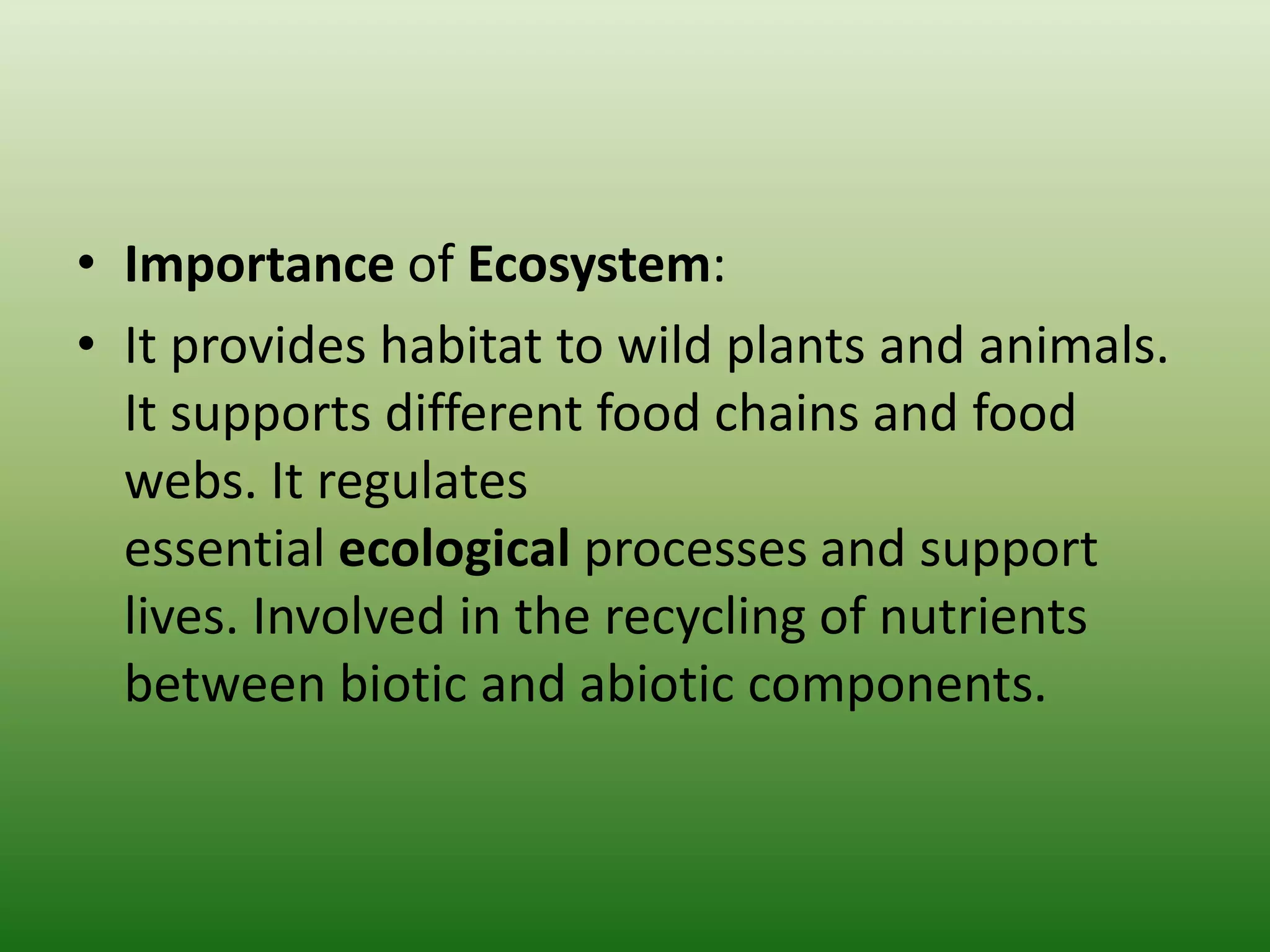Eco System Power Point Presentation Pptx Science