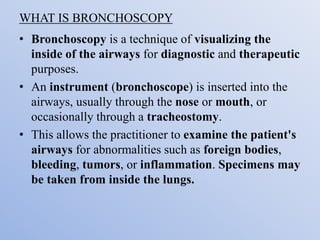 Bronchoscopy | PPT