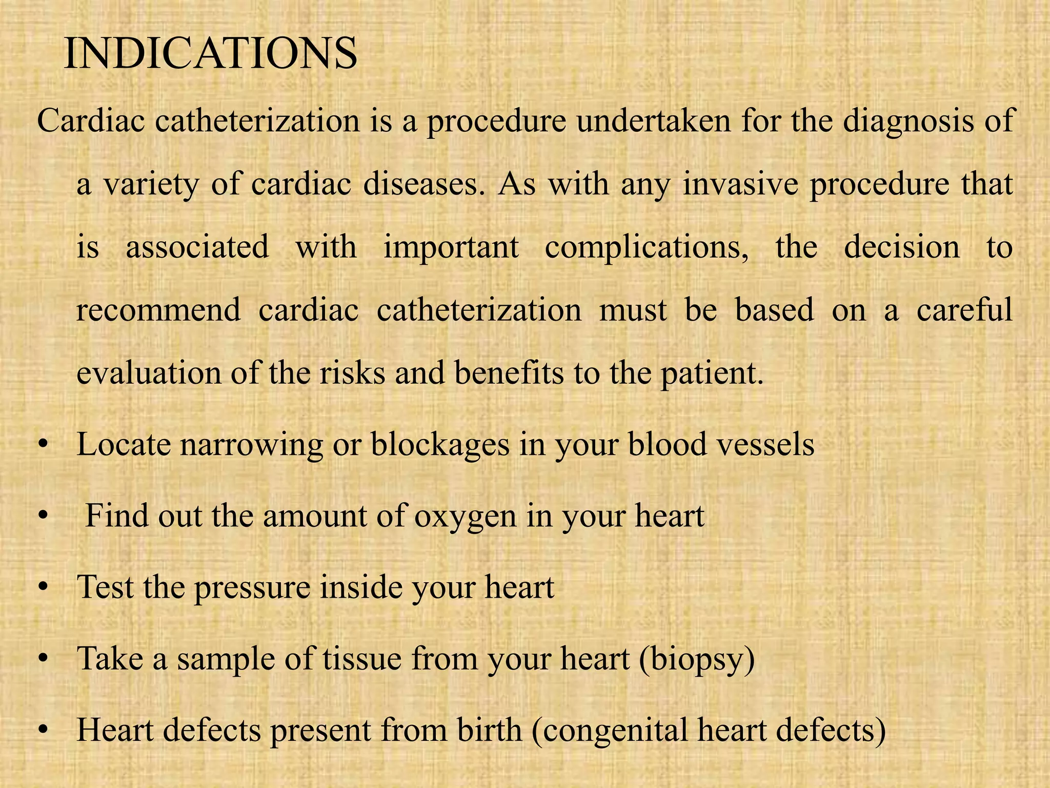 Cardiac Catherization | PPTX