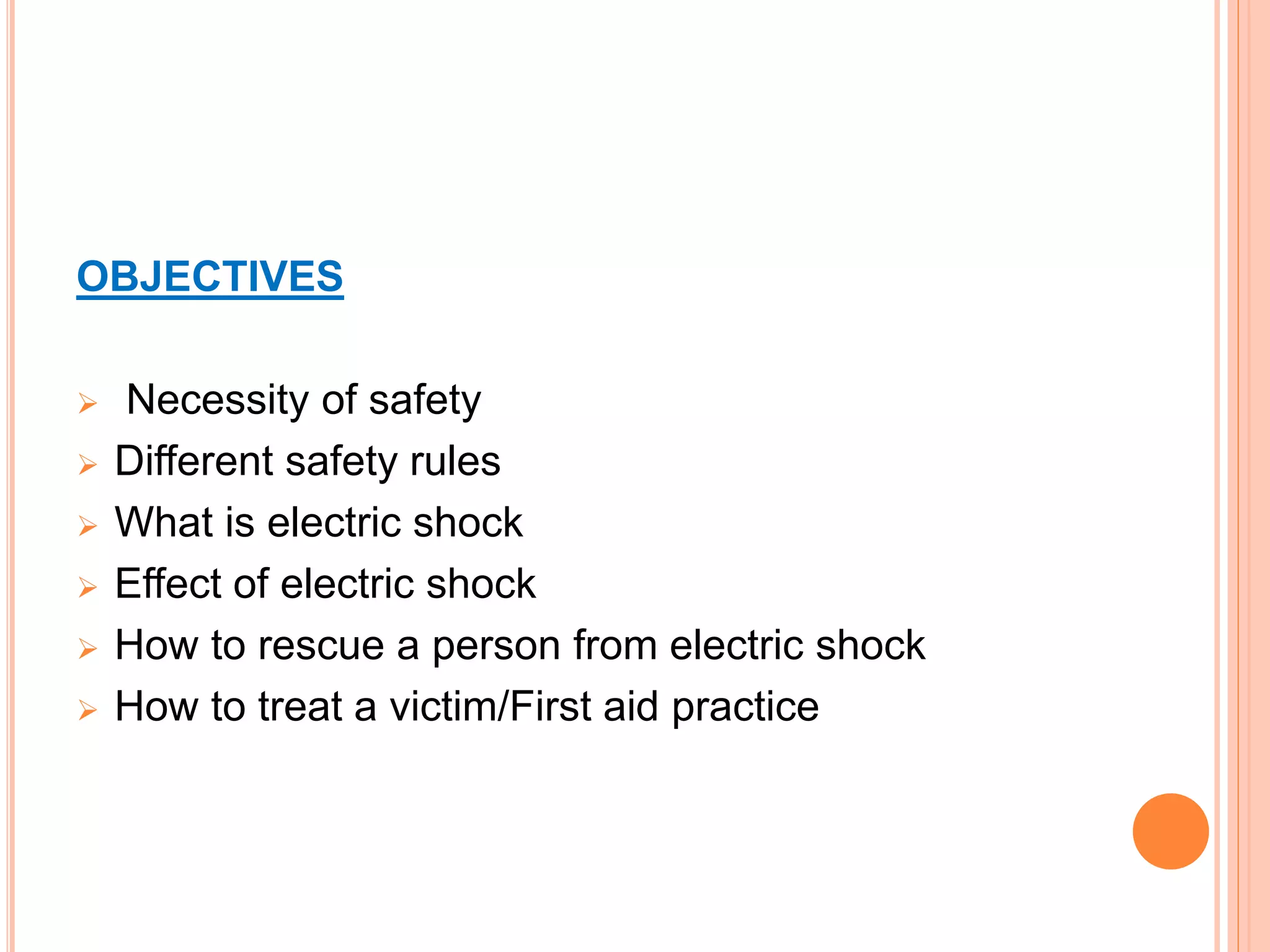 Safety Practice and first aid of electrician | PPTX