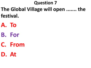 Quiz on Preposition by Divya English Academy (MD) Nirat Singh | PPTX