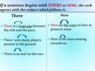 Subject Verb Agreement prepared by Rajni Jain J.N.V Sirohi (Raj.) | PPT