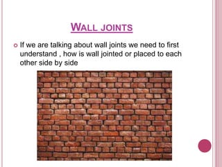 wall joints | PPTX