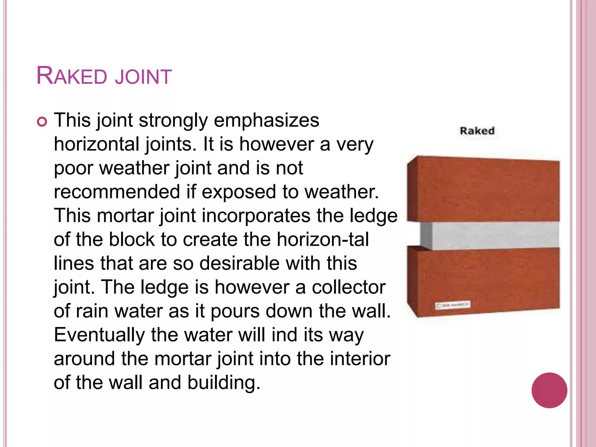 wall joints & sanitary fitings | PPTX