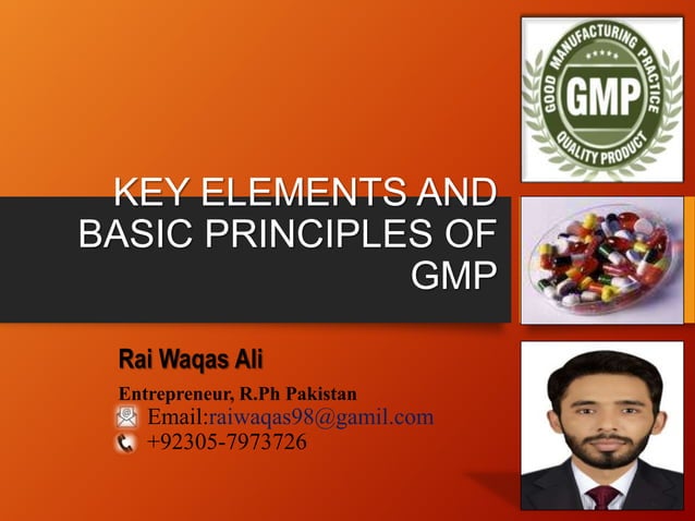 GMP Key Elements and Basic Principals | PPTX | Manufacturing Industry ...