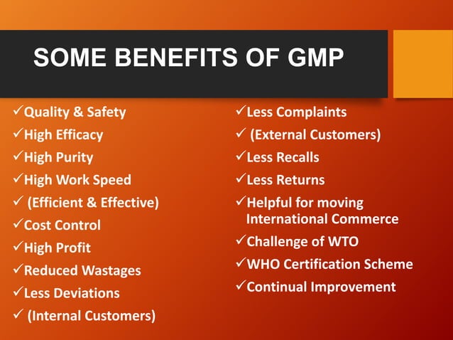 GMP Key Elements and Basic Principals | PPTX | Manufacturing Industry ...