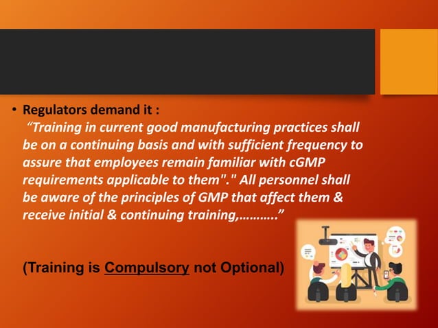 GMP Key Elements and Basic Principals | PPTX | Manufacturing Industry ...
