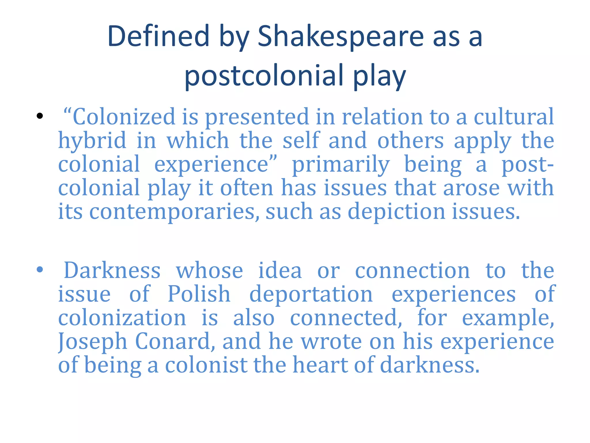 PaperNo.11, The Postcolonial Literature | PPT