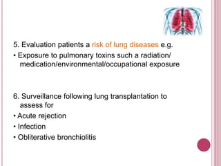 pulmonary function tests ppt | PPTX