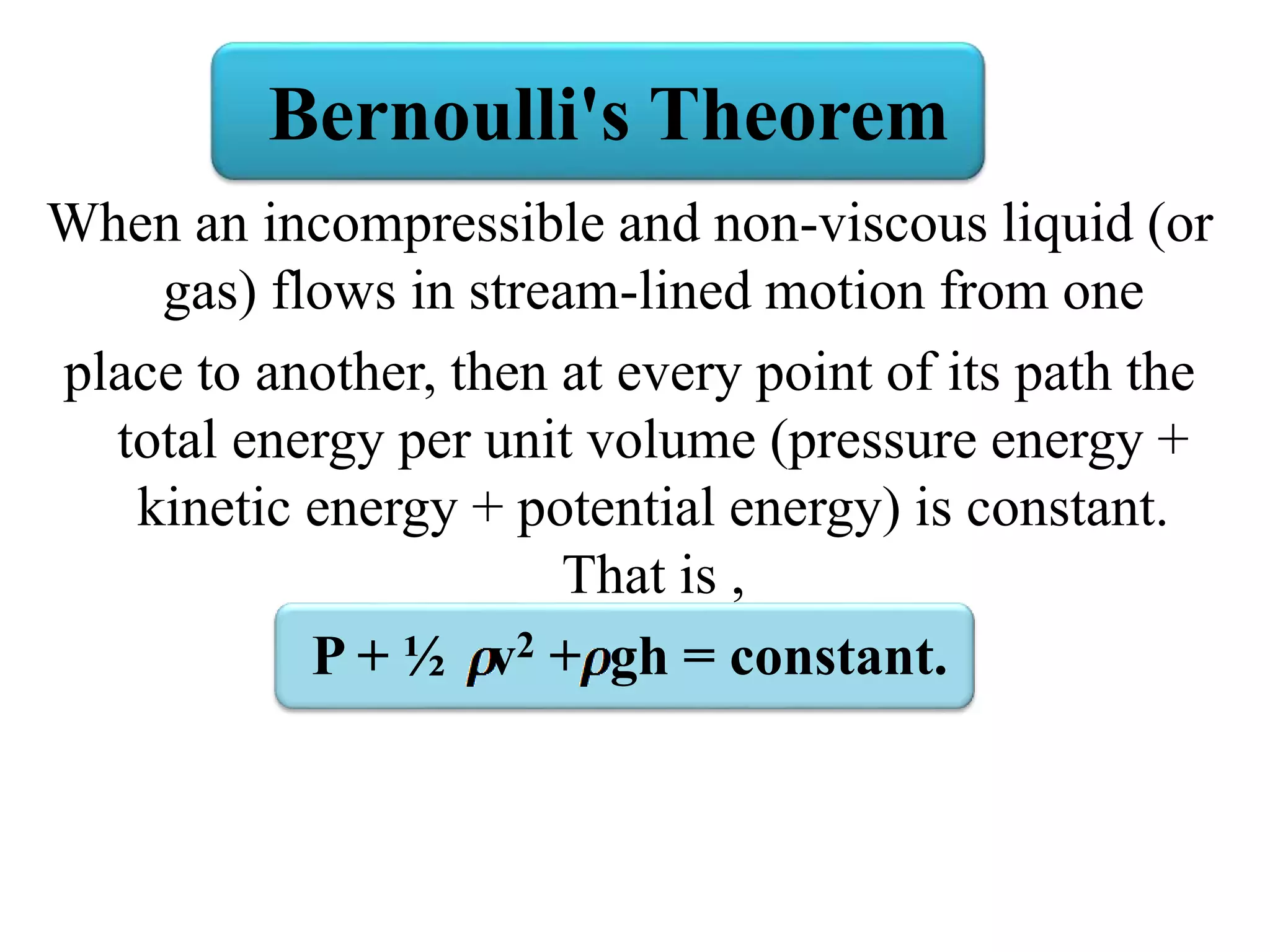 bernoulli's theorem | PPTX
