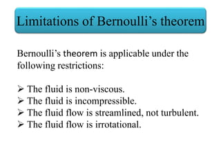 bernoulli's theorem | PPTX