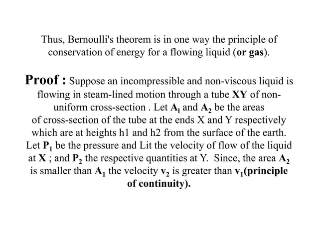 bernoulli's theorem | PPTX