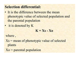 heritability, genetic advance ,G*E interaction | PPTX