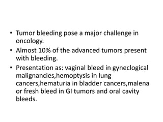 Haemostatic Radiotherapy | PPTX