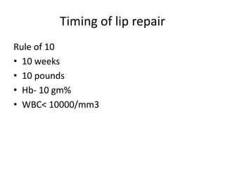 Unilateral cleft lip | PPTX