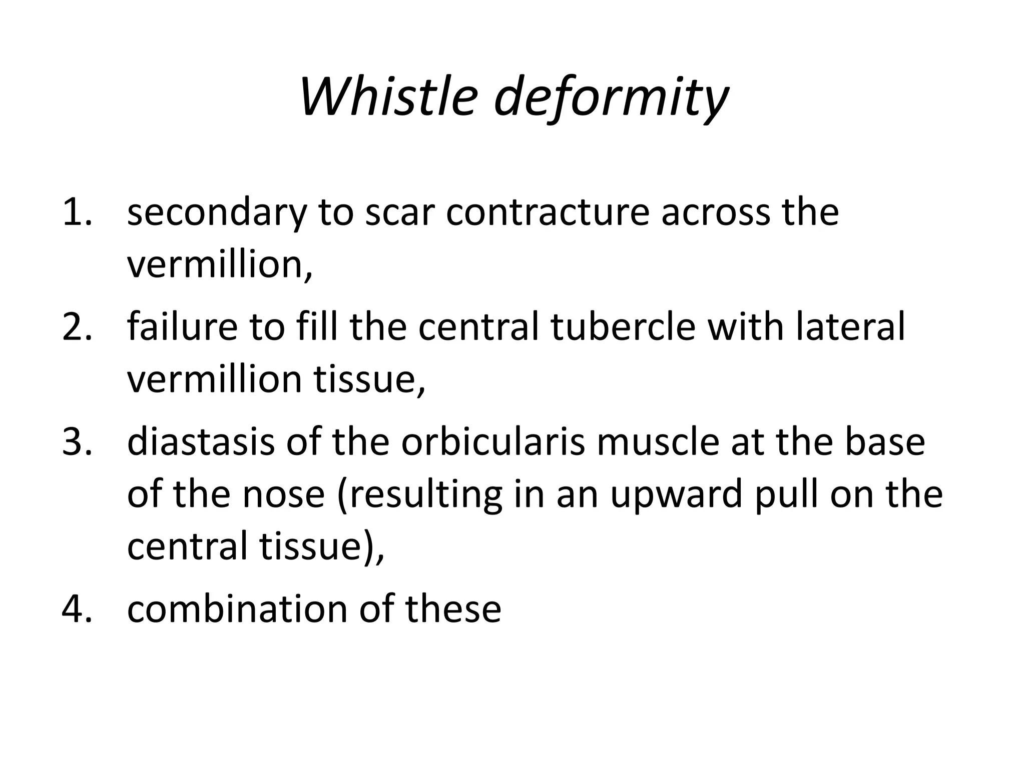 Secondary cleft lip deformities | PPTX