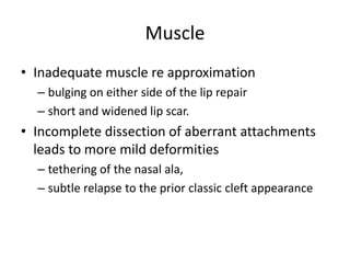 Secondary cleft lip deformities | PPTX