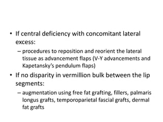 Secondary cleft lip deformities | PPTX