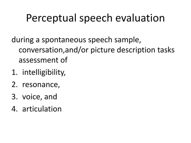 Speech assessment in cleft patients | PPTX
