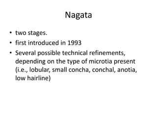 Microtia- diagnosis and management | PPTX