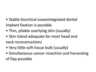 Parascapular and free fibula flaps | PPTX