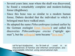 Study of Human evolution | PPTX