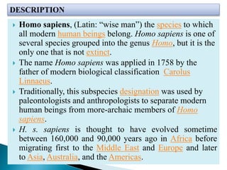 Study of Human evolution | PPTX