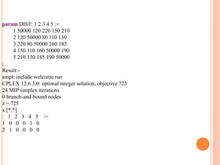Operation research model for solving TSP | PPTX | Programming Languages ...