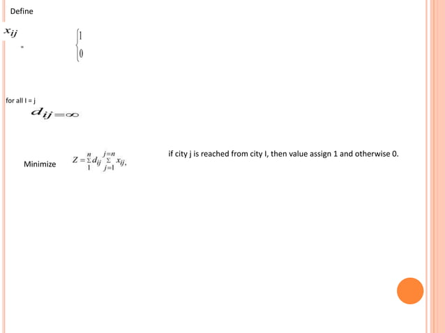 Operation research model for solving TSP | PPTX | Programming Languages ...