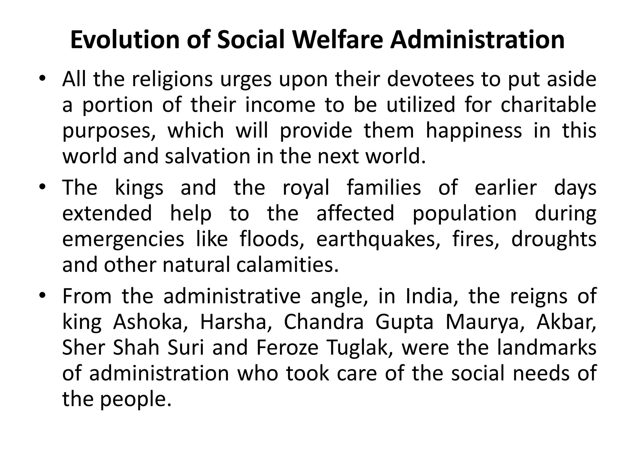 social welfare administration | PPTX