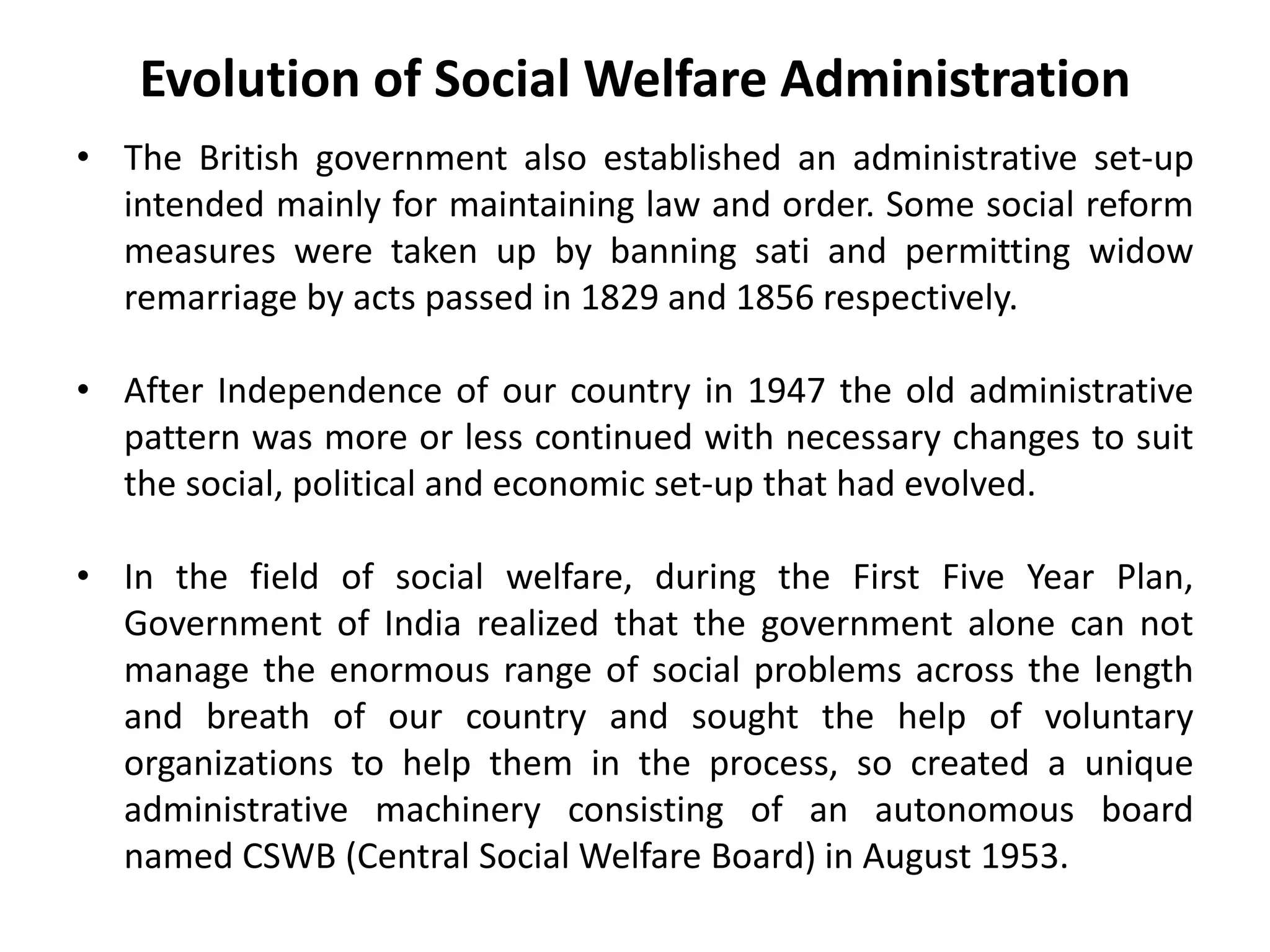social welfare administration | PPTX