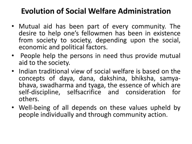 social welfare administration | PPTX