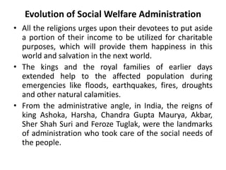 social welfare administration | PPTX