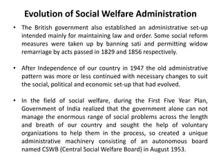 social welfare administration | PPTX