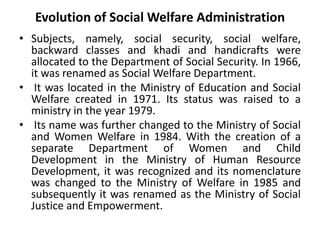social welfare administration | PPTX