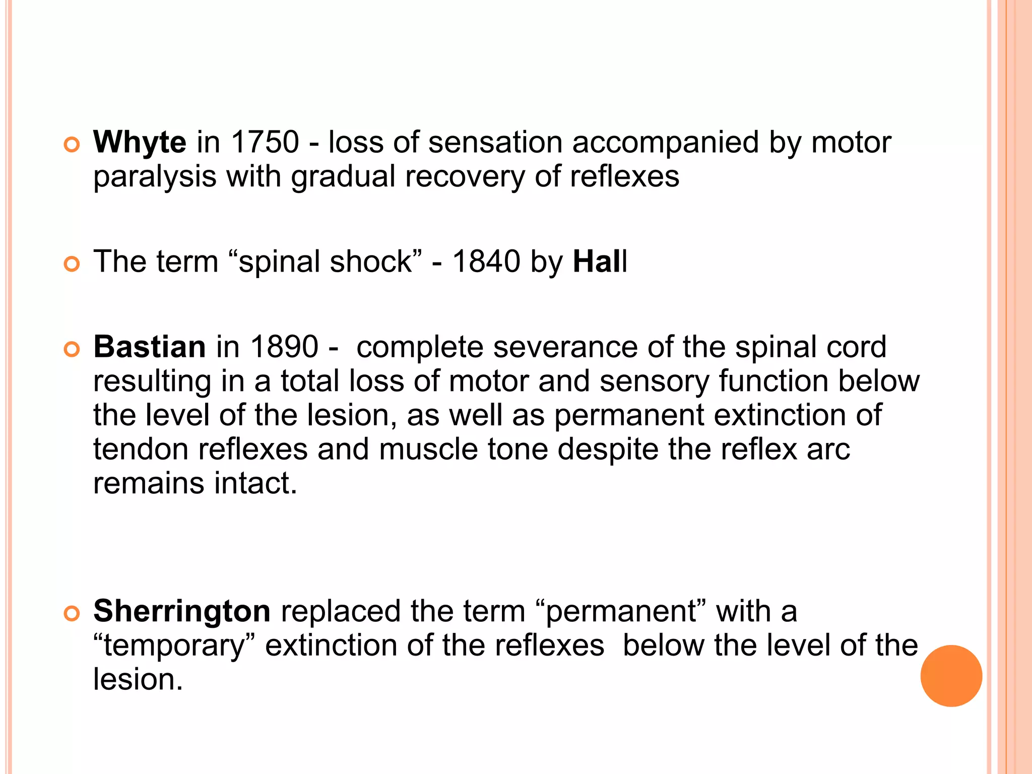 Spinal shock | PPTX