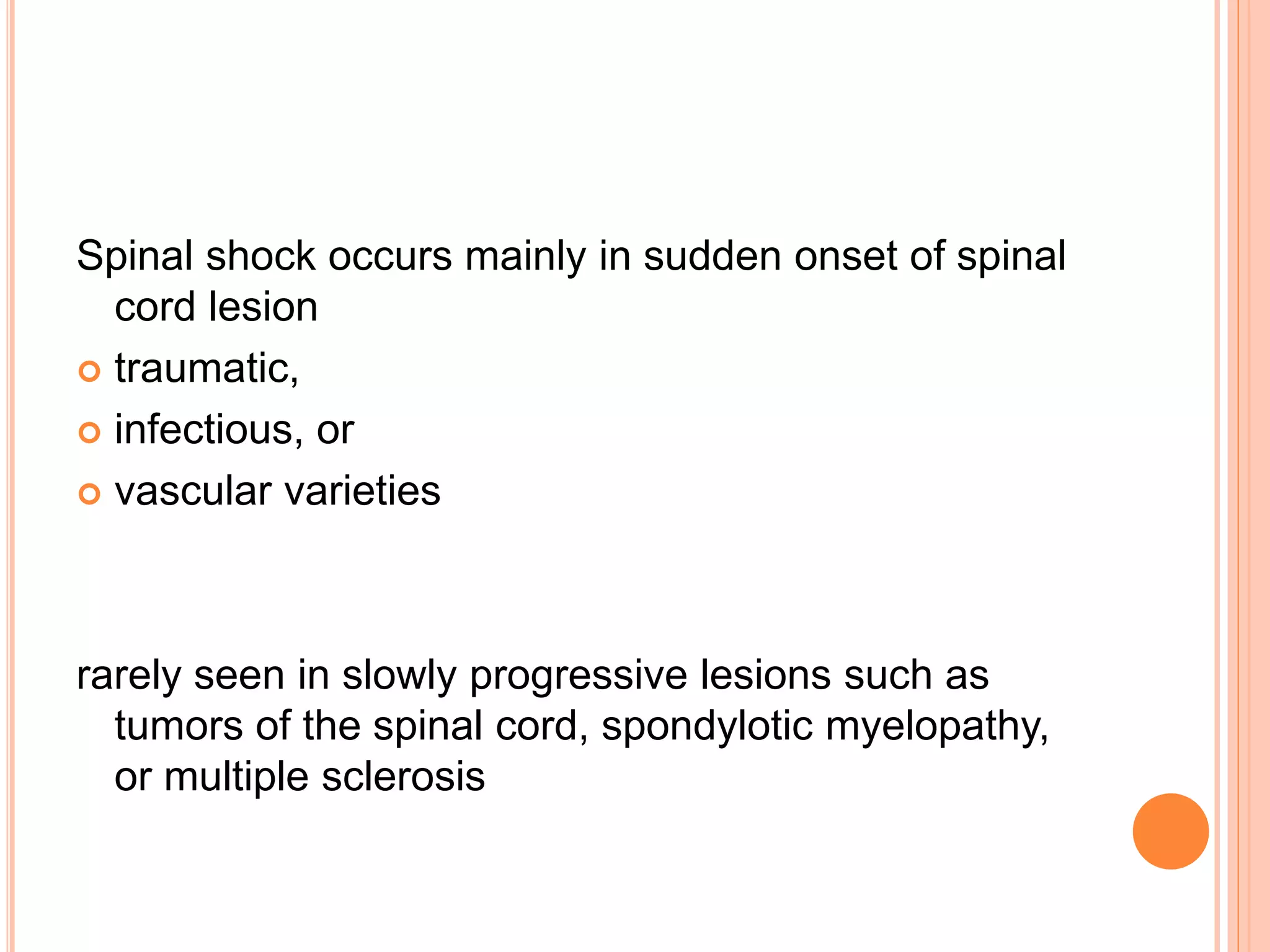 Spinal shock | PPTX