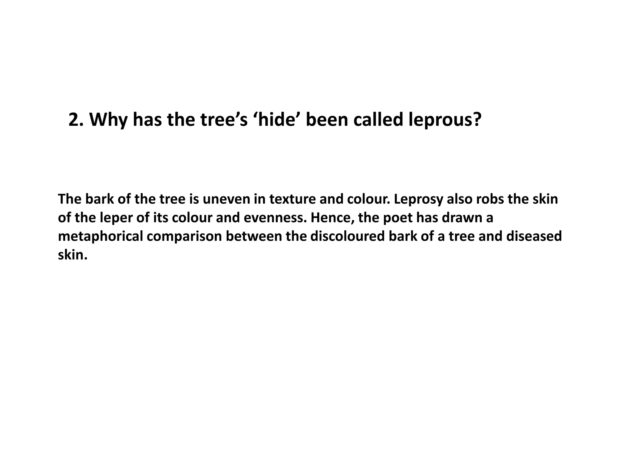 On killing a tree class 9th | PPTX