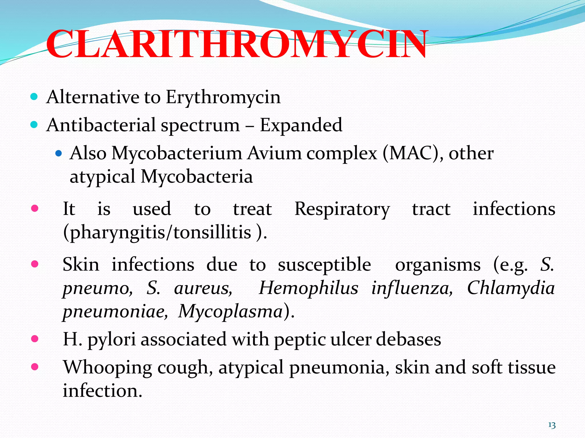 Macrolides Antibiotics | PPTX