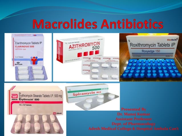 Macrolides Antibiotics | PPTX