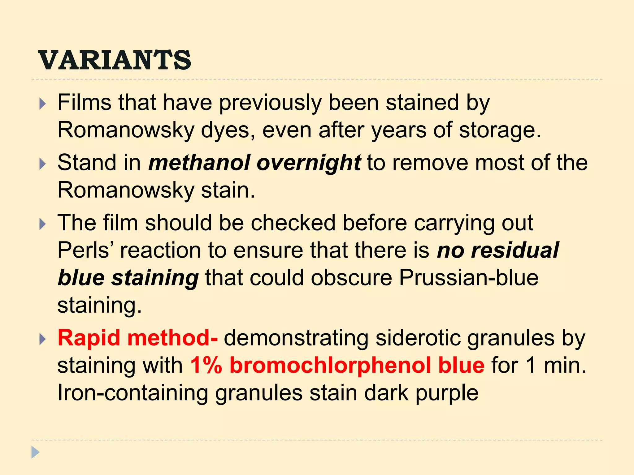 Special stains in Bone marrow examination | PPTX