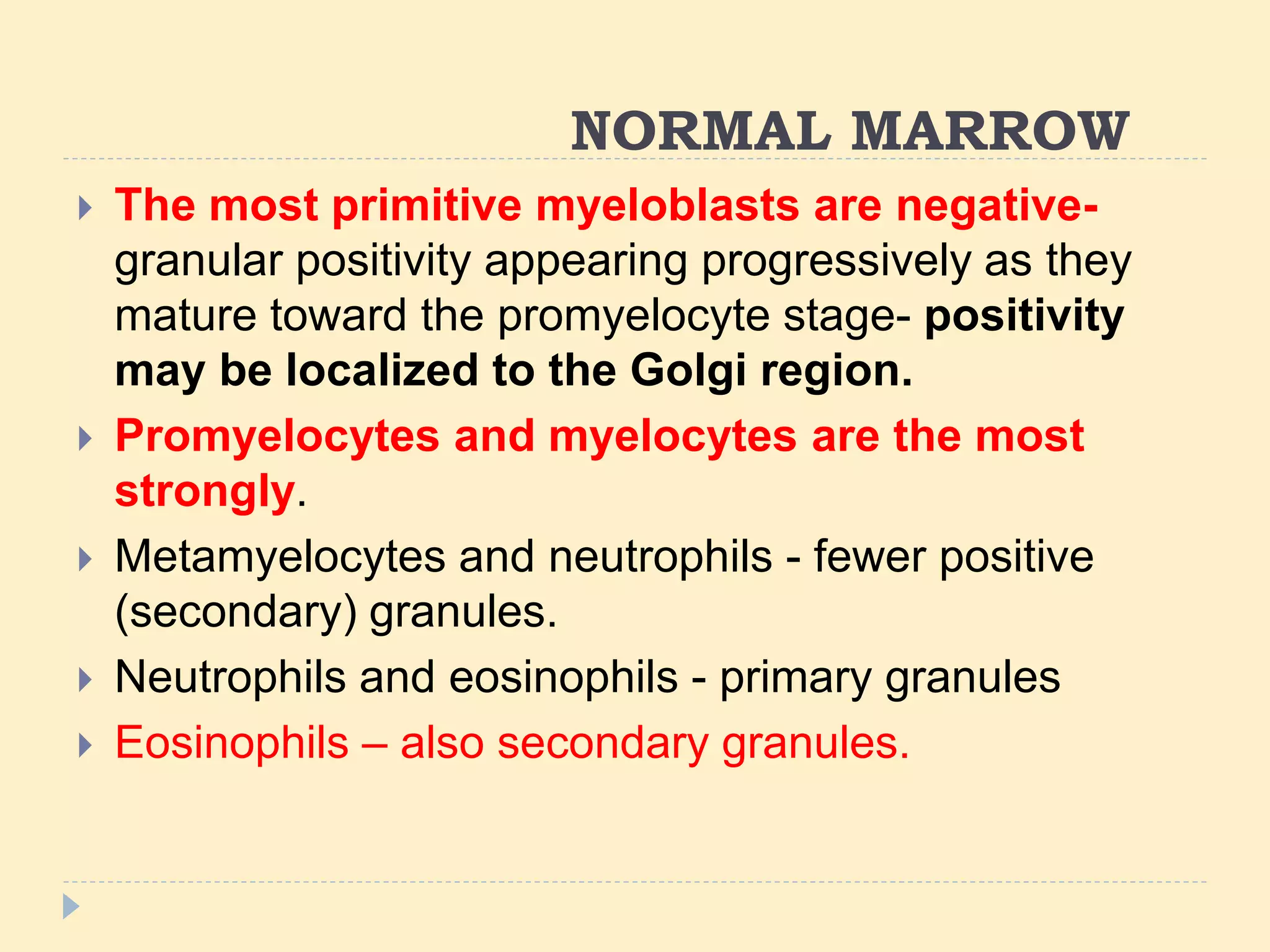 Special stains in Bone marrow examination | PPTX
