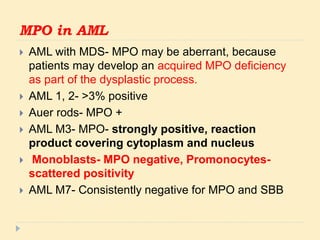 Special stains in Bone marrow examination | PPTX