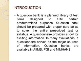 Question Bank Preparation Procedure and Plan | PPTX