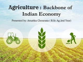 Agriculture: The Backbone of Indian Economy | PPTX | Agriculture ...