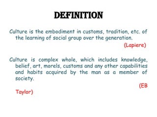 Culture PPT for GNM, B.Sc Nursing Students | PPTX