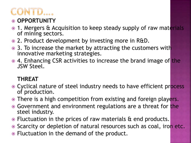 Financial analysis of steel industry ( JSW) | PPTX | Commodities | Economy