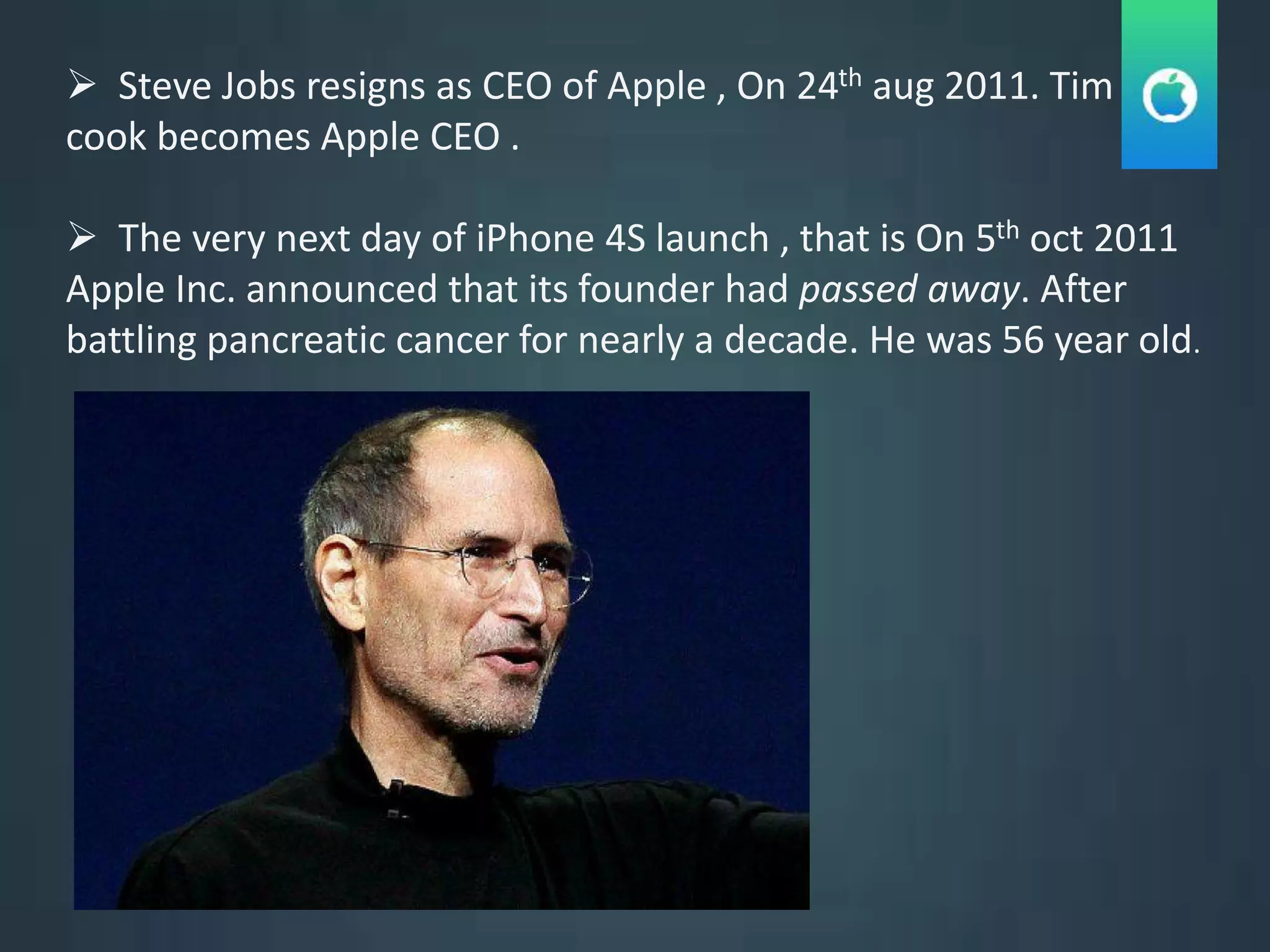 Entrepreneur presentation on Life of Steve Jobs | PPTX